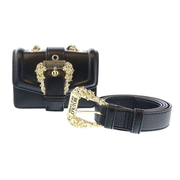 Versace Jeans Collection | Bags | Versace Jeans Couture Blackgold Mini ...